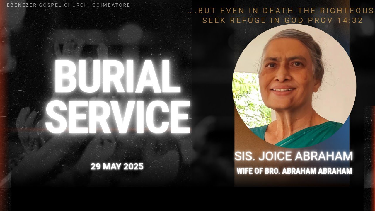 Sis Joice Abraham's Funeral Service - YouTube