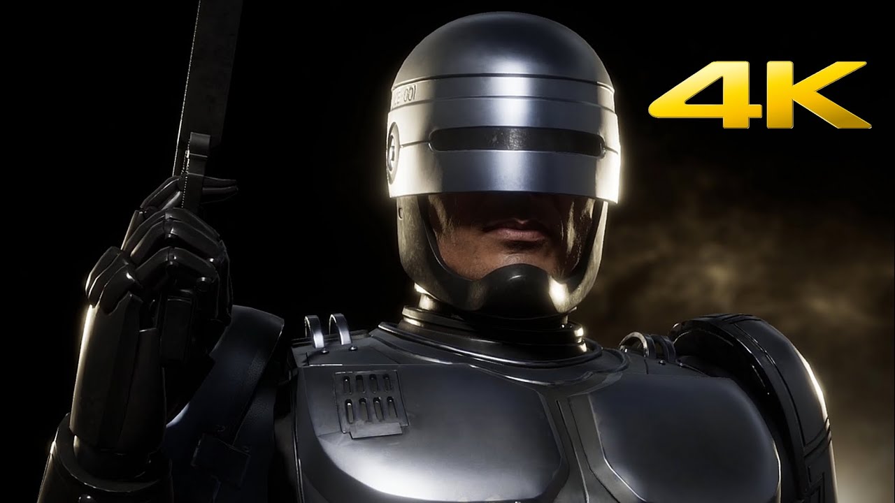 Mortal Kombat 11 - Robocop All Skins, Gears, Intros & Victory Poses (4K ...