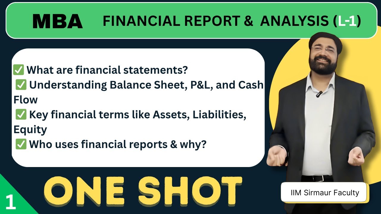 Financial Reporting and Analysis | Lecture-1 - YouTube