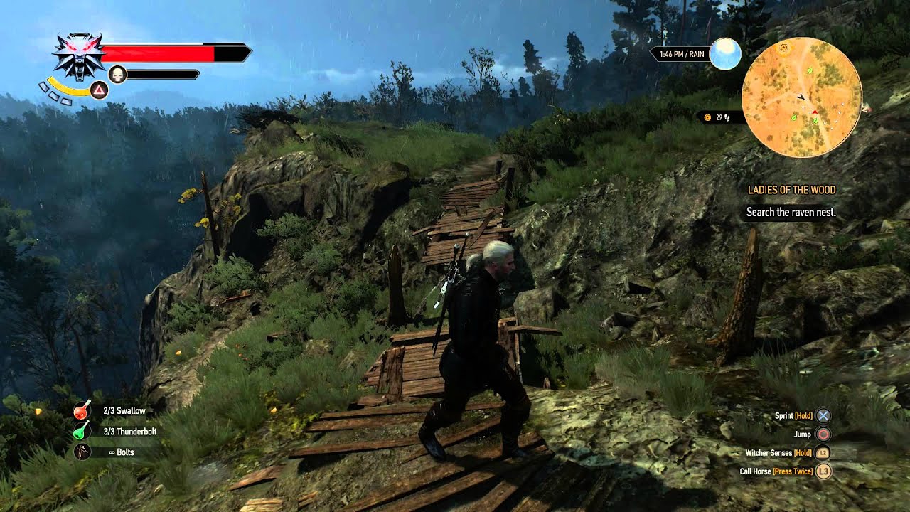 The Witcher 3 - Ladies of the Wood: Climbing Action & Harpies Combat ...