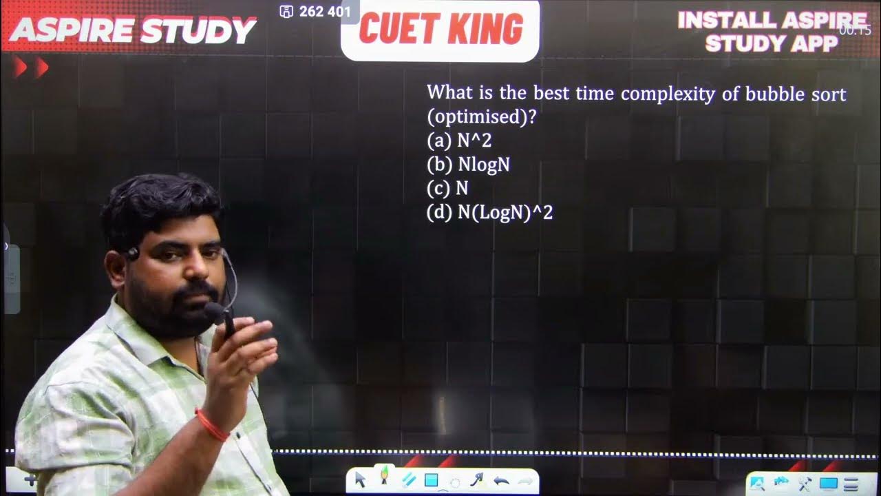 What is the best time complexity of bubble sort(optimised)?(a) N^2(b ...