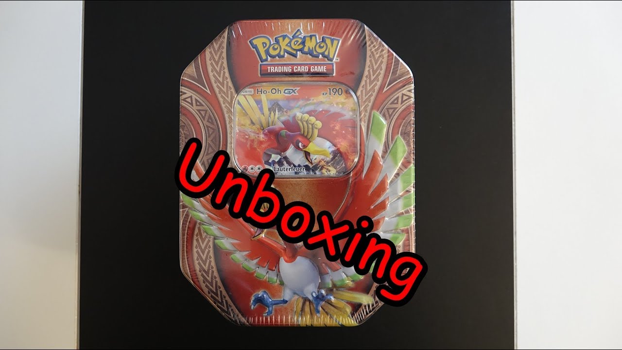 Pokemon TCG Ho-Oh GX Tin Box Unboxing - Deutsch - YouTube