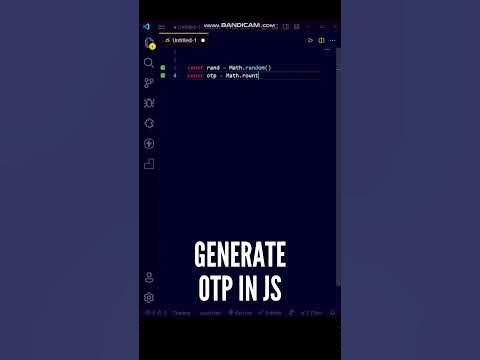 😱😱 Generate 4-digits OTP Code in JavaScript! #shorts #javascript #programming #coding - YouTube
