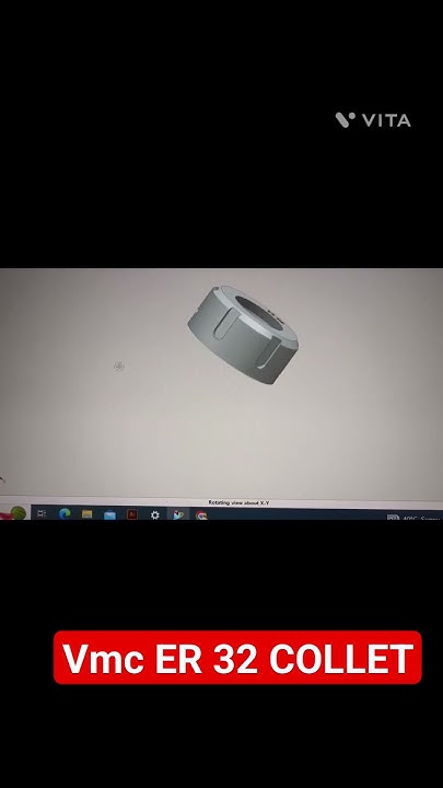 Vmc ER 32 COLLET #cnc #cad #vmc #how to make Vmc collet in nx - YouTube