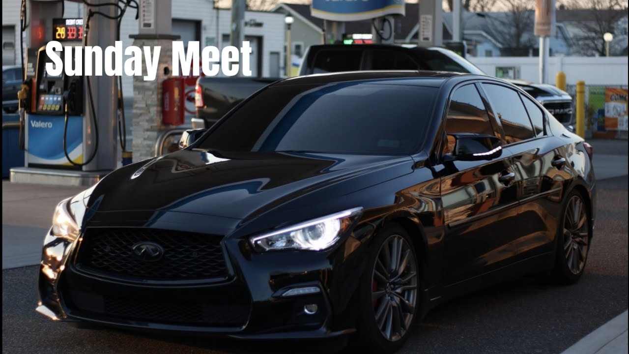 I Brought My Q50 Red Sport To A Car Meet - YouTube