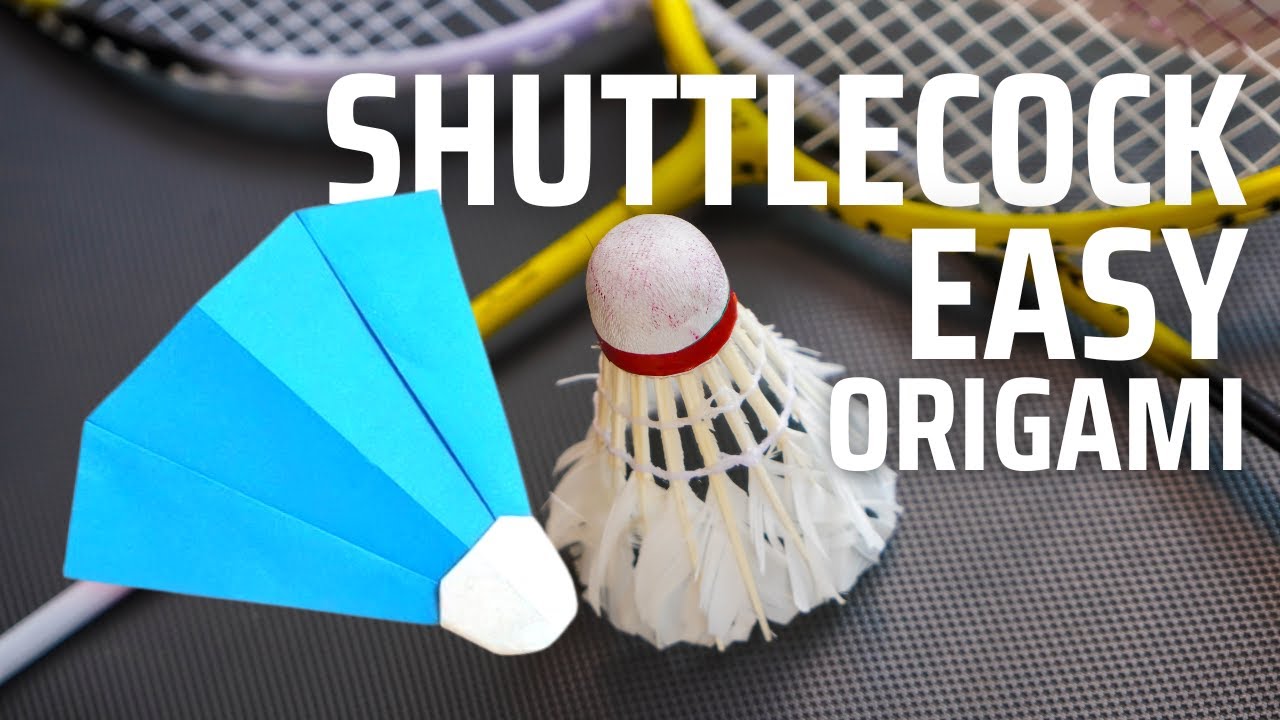 Easy DIY Badminton Shuttlecock origami - Family Fun Creative Ideas ...