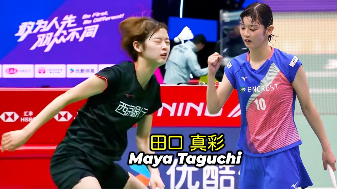 MAYA TAGUCHI 田口真彩, Cute Badminton Player a new Partner Yuta Watanabe ...