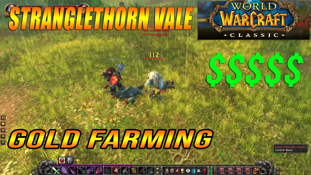 WOW Classic - Stranglethorn Vale easy gold farming location - YouTube