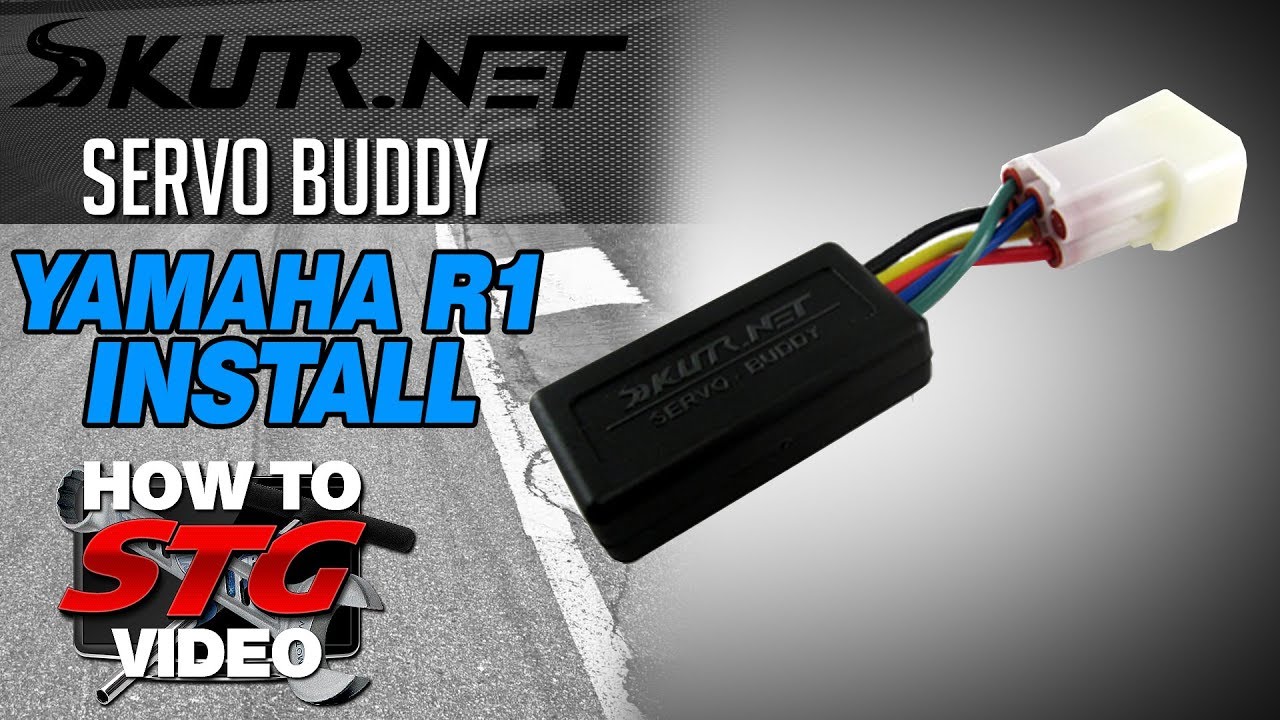 How To Install a SkutrNet Servo Buddy on a 15-17 Yamaha R1 from SportbikeTrackGear.com - YouTube