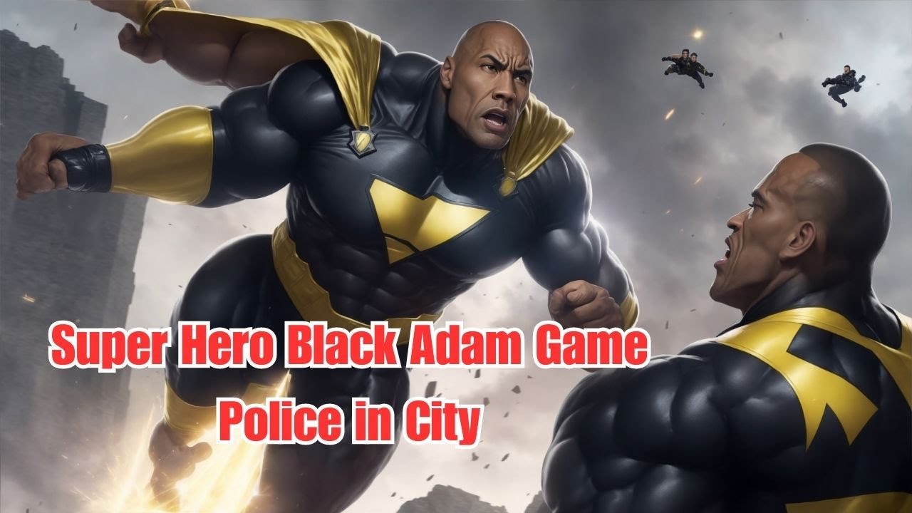 ⚡️ Super Hero Black Adam's : Epic Android Gameplay Running From 🚓 Police in the 🏙️ Urban City ...