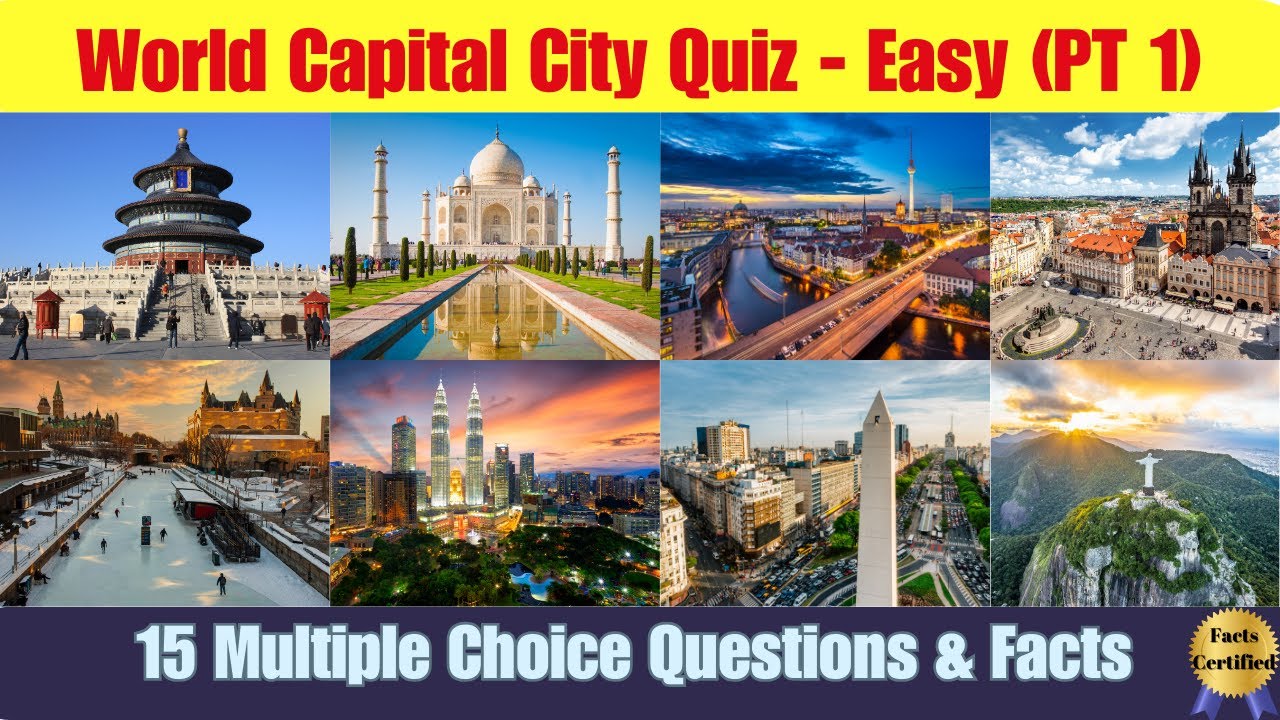 Can You Name These Easy Capital Cities? Test Your Knowledge! - YouTube