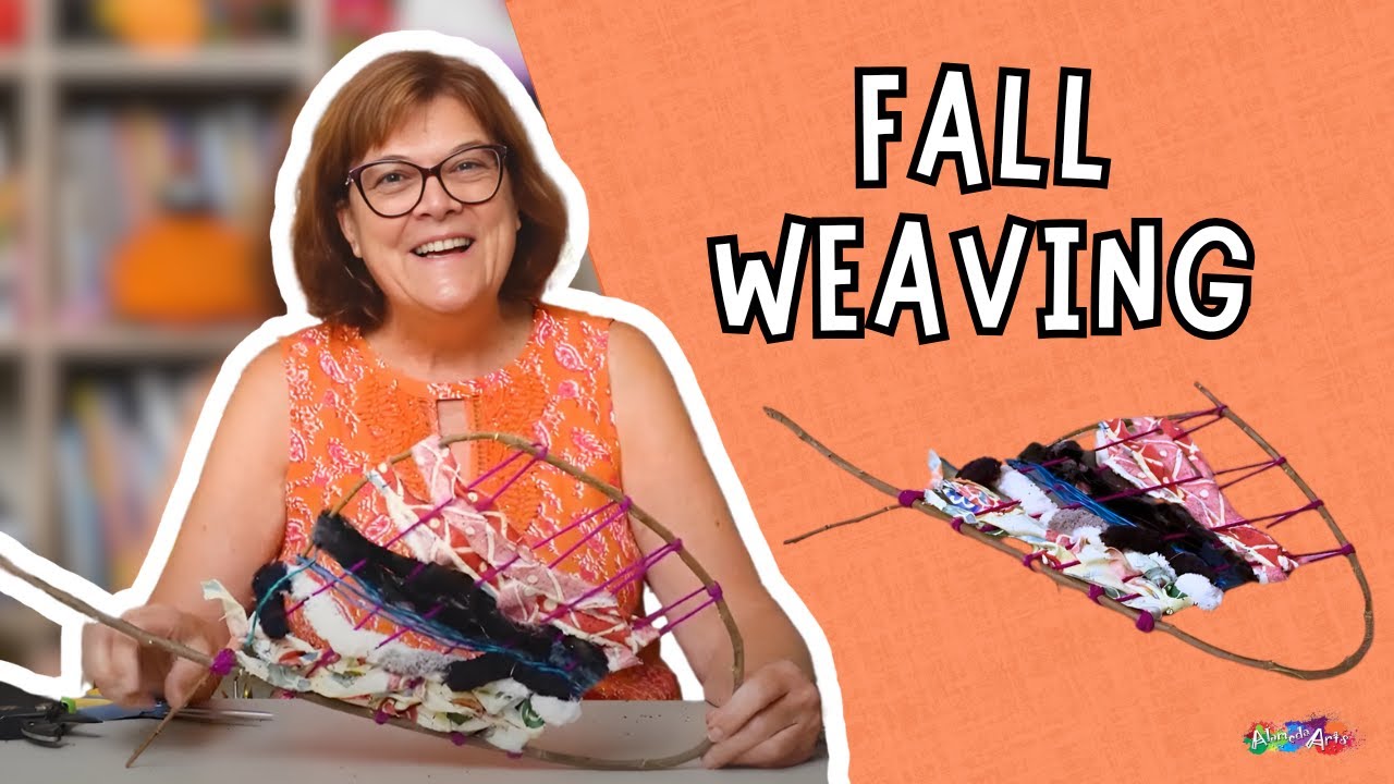 Fall Weaving - Only 3 MATERIALS! - Easy Beginner Fabric Weaving ...