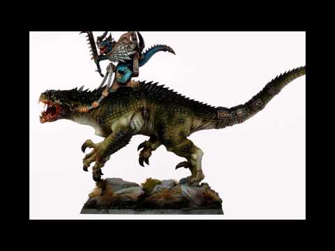 Warhammer Lizardmen Carnosaur Painted by ThirdEyeNuke Studio - YouTube