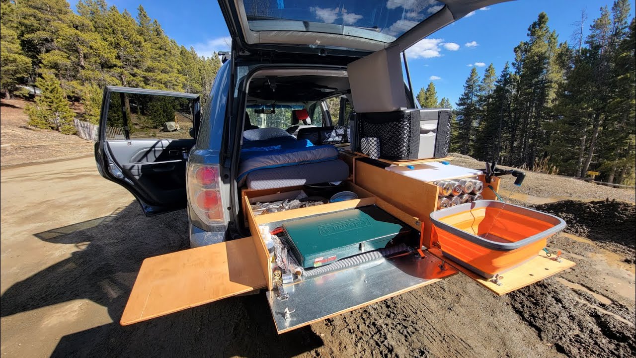 Quick SUV Camper Tour - Honda Pilot - YouTube