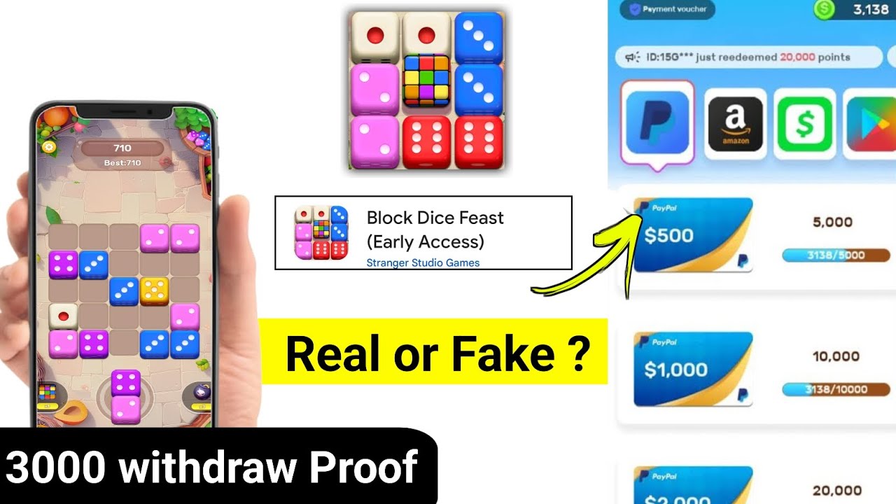 Block dice feast real or fake | Block dice feast withdrawal | payment ...