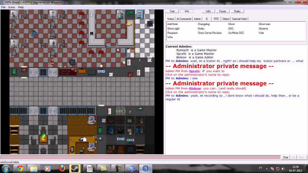 Lets Play Space Station 13 [YOGSTATION] W/ Protocal Part1 Traitor AI [1 ...