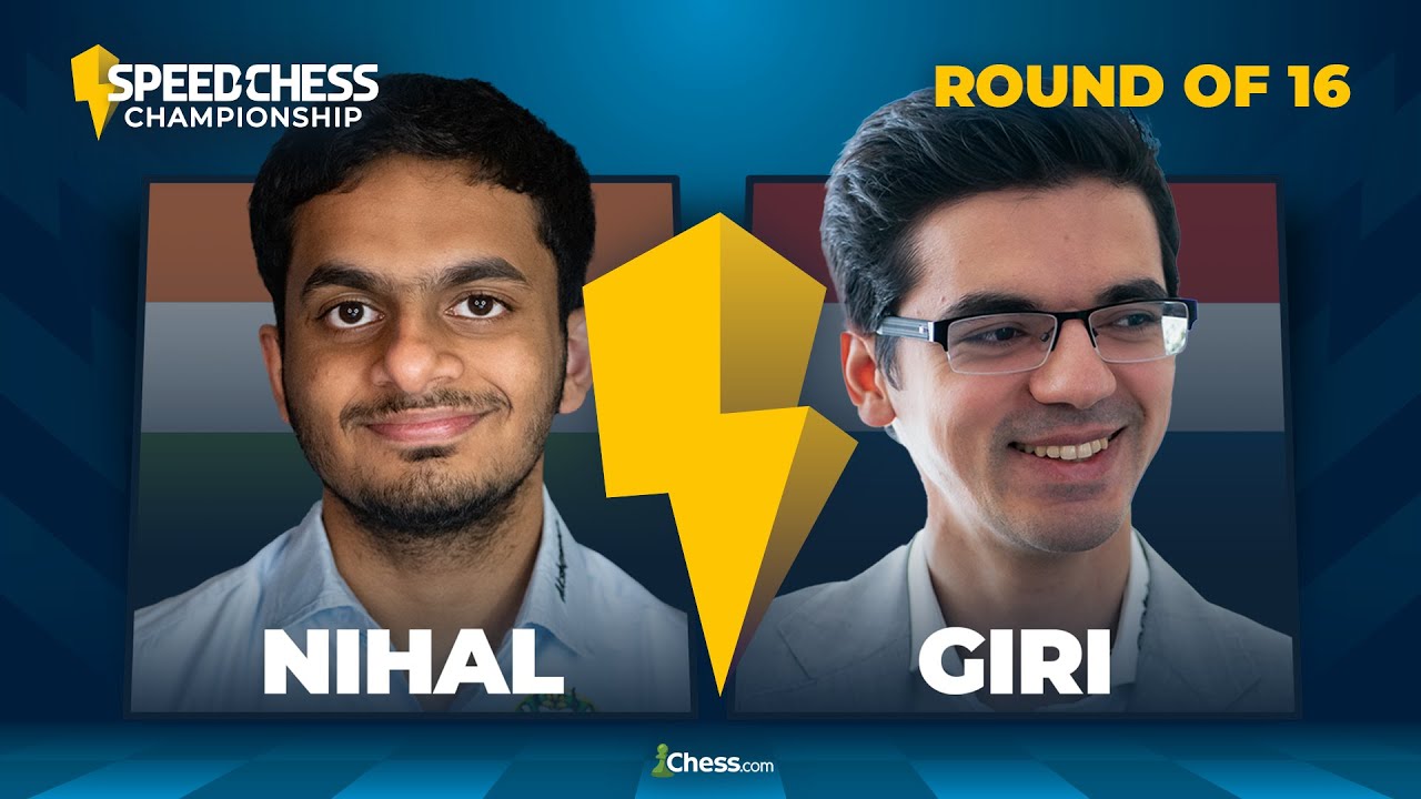Nihal v. Giri | Anish Giri Battles Indian Speed Chess Star In CGC ...