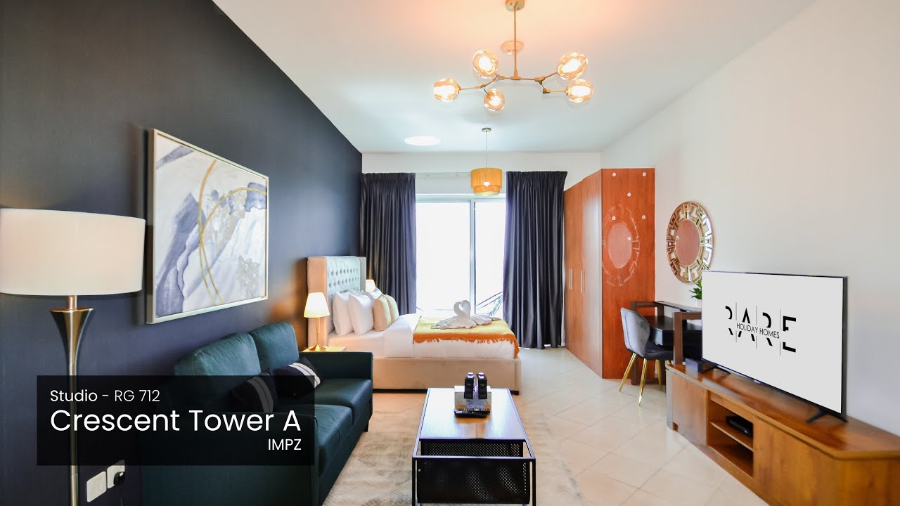 Studio Apartment | Crescent Tower A | IMPZ | Dubai - YouTube