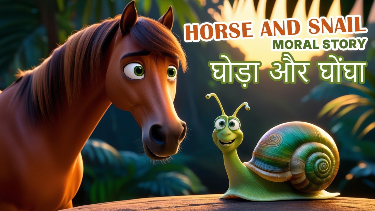 Horse and Snail | گھوڑا اور گھونگا | घोड़ा और घोंघा | Urdu-हिन्दी ...