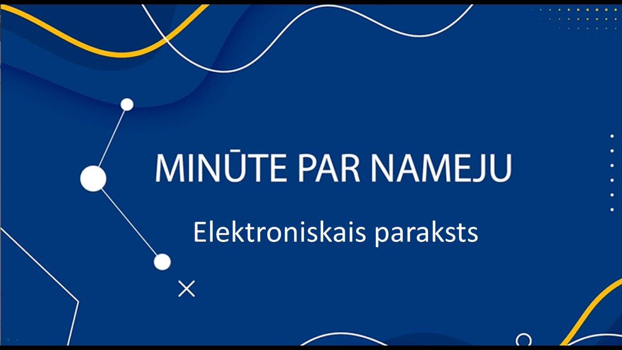 Minūte par Nameju - elektroniskais paraksts - YouTube