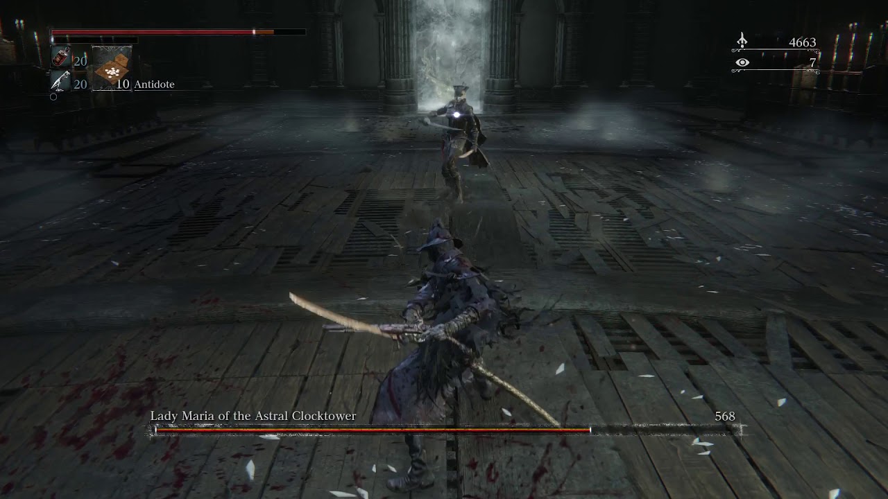 Bloodborne: Lady Maria boss fight - YouTube