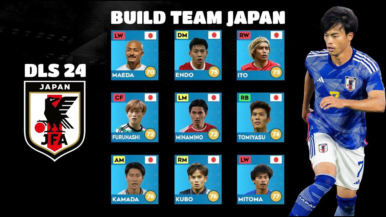 DLS 24 | Build đội tuyển Nhật Bản 🇯🇵 trong DLS24 | Duck - YouTube