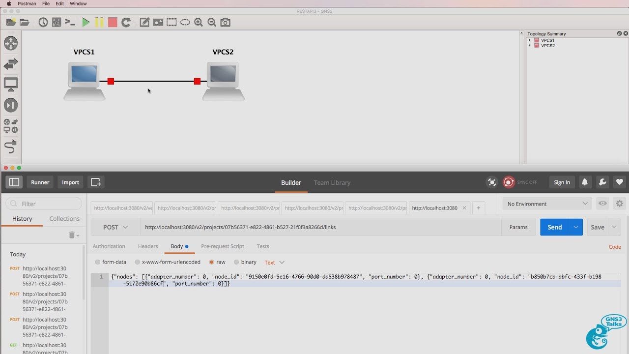 Gns3 Talks Gns3 Rest Api Part 3 Create A Gns3 Project Add Nodes Add Links Programmatically 9025