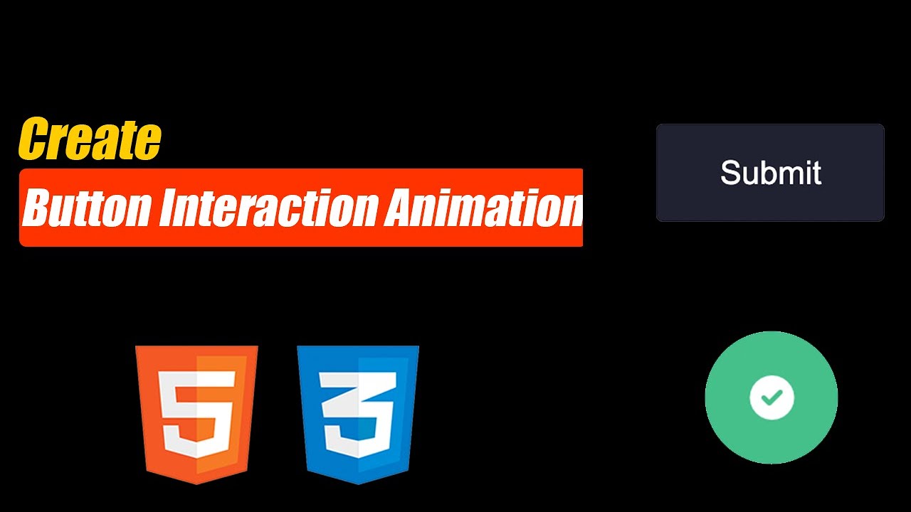 Create Button Interaction Animation Using Html And Css Only Youtube 3935