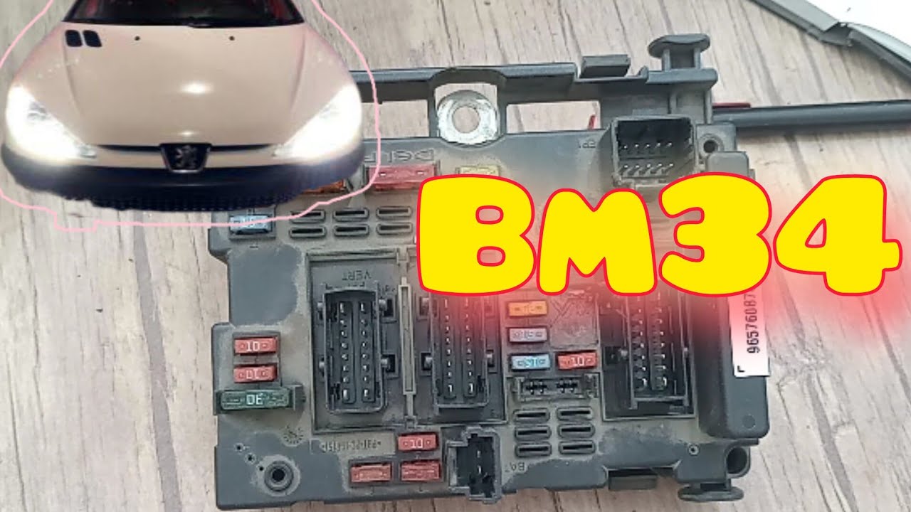 Repair the high light and low light of the fuse box inside the 206 ...