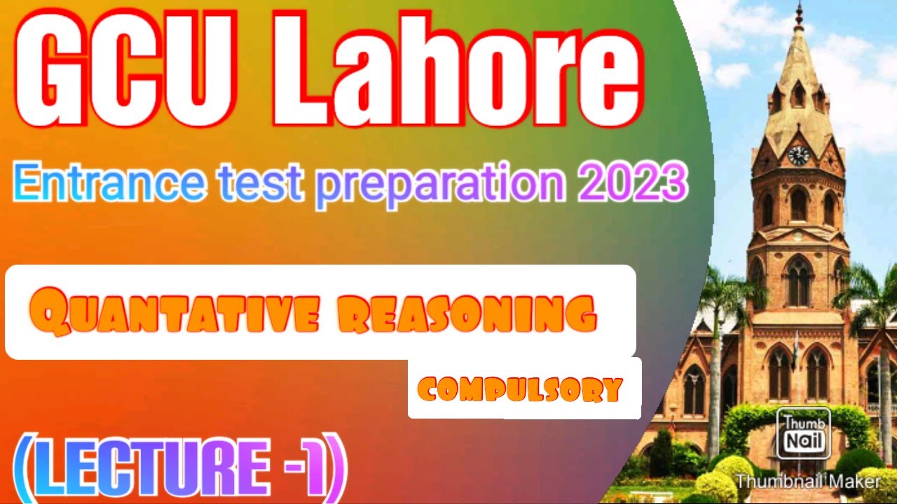 GCU Lahore entrance test preparation|GCUL 2nd test preparation ...