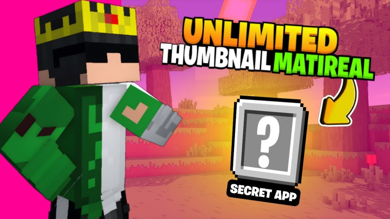 🤫 App for Unlimited Thumbnail Materials! - YouTube