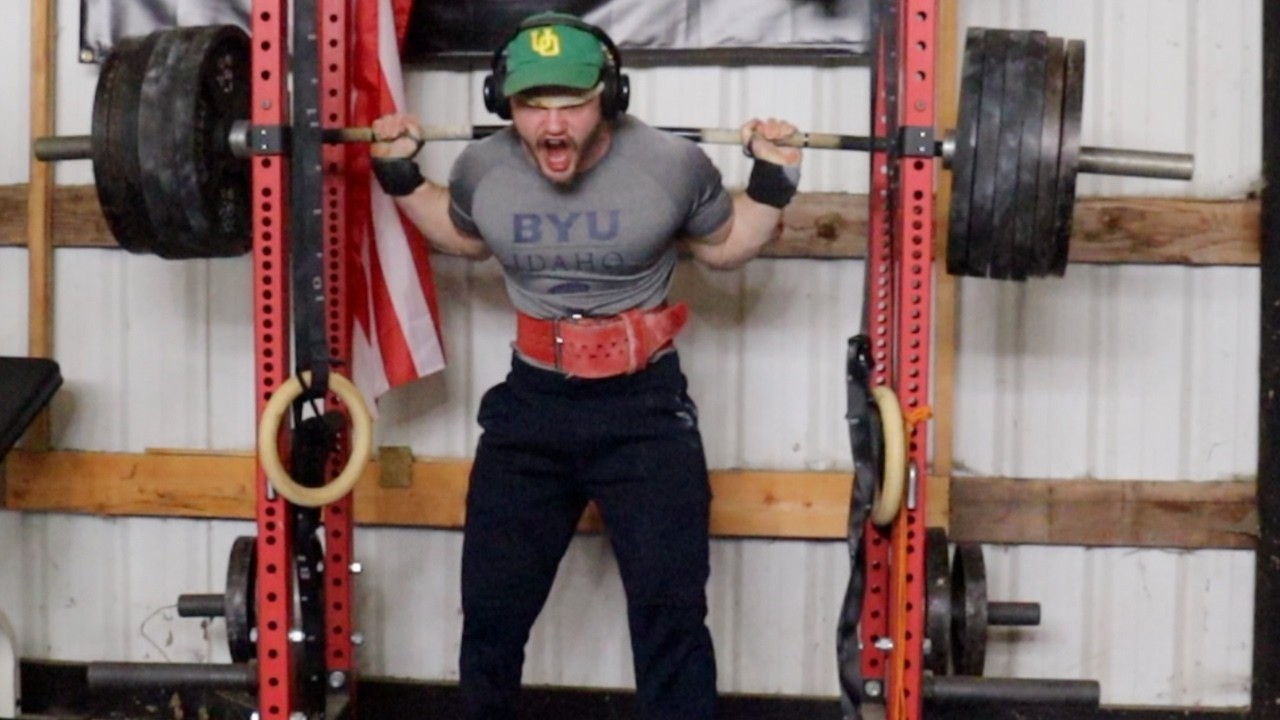 Crazed Blind Man Squats 6 Plates | Road to 600 - YouTube
