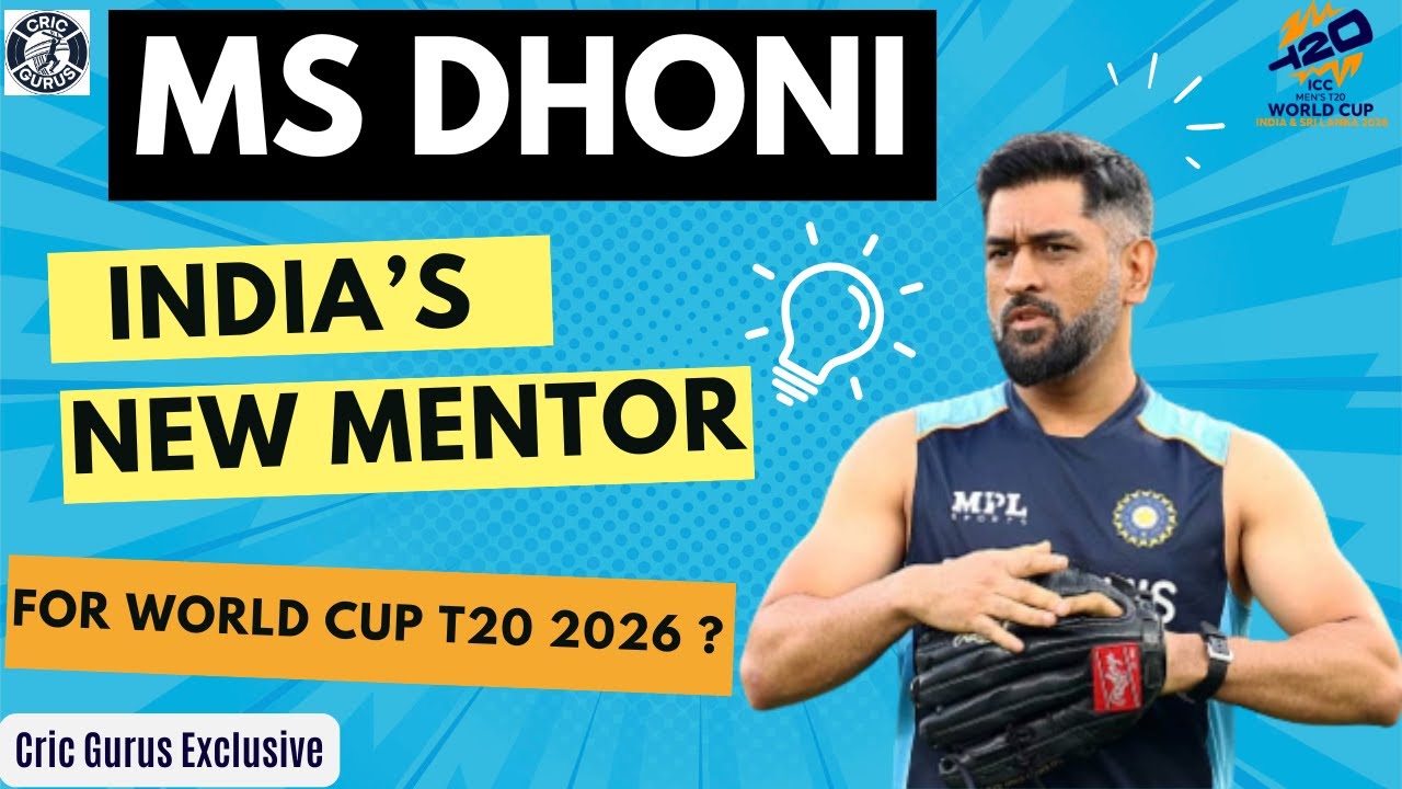 MS DHONI Returns as MENTOR for T20 World Cup 2026 | India Ready to ...