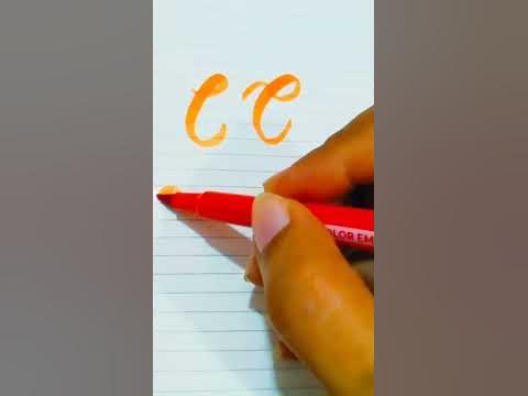 How to write c in calligraphy | Letras #shorts - YouTube