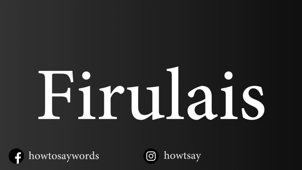 How To Pronounce Firulais - YouTube