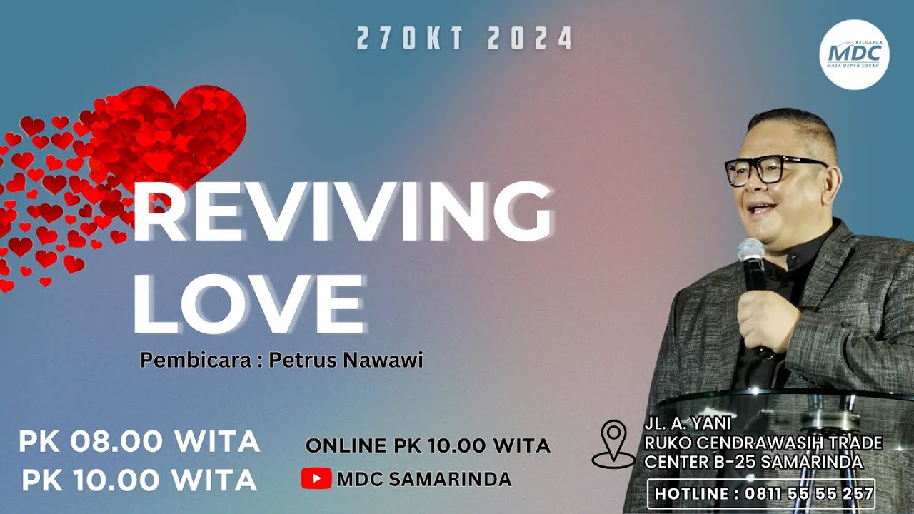 REVIVING LOVE | Ps. Petrus Nawawi | 27 Oktober 2024 - YouTube