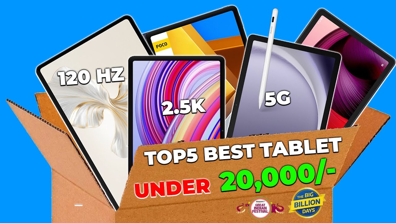 BEST TABLET FOR YOU ll TOP5 BEST TABLET UNDER 20,000 ll bbd sale 2024 ...