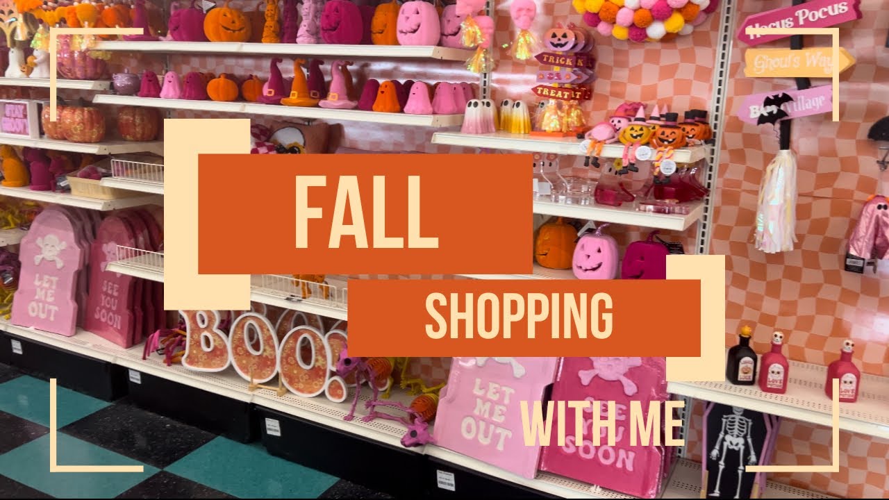 Fall Decor Shopping With Me - YouTube