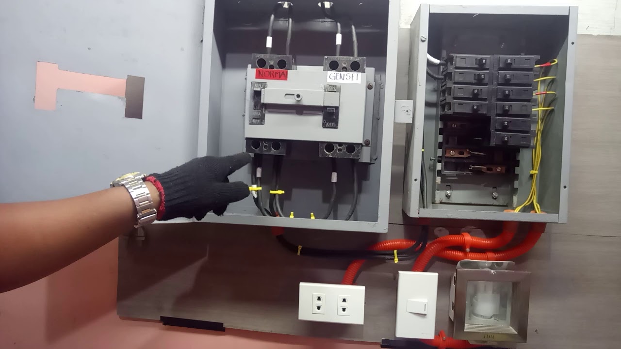 Wiring demo MTS or double throw - YouTube