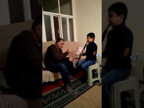 Elmar Klarnet Mirhebib Muellimle dersde