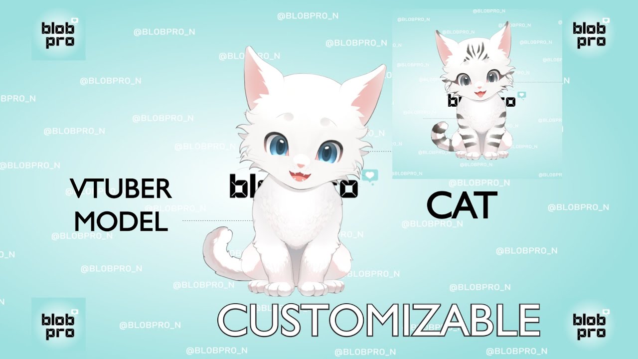 [ Live2D Vtuber ShowCase ] - Cat Live2D Vtuber Model for Vtube Studio ...