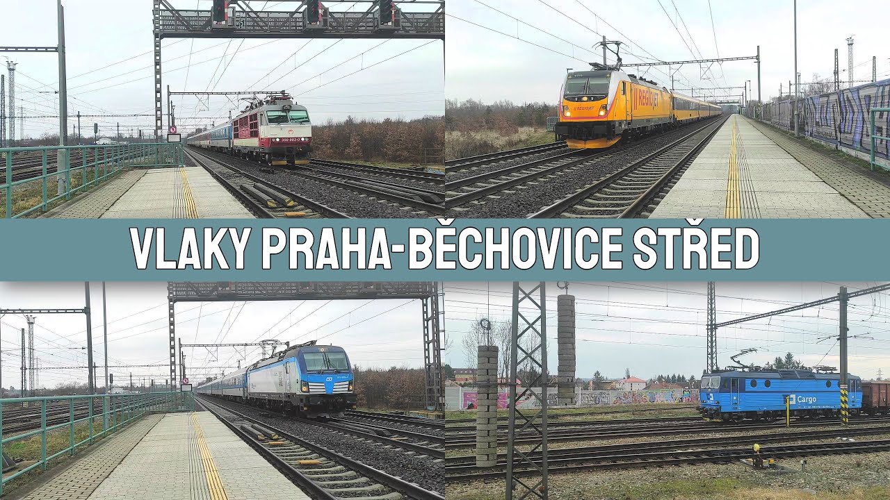 Vlaky PRAHA-BĚCHOVICE STŘED 11.2.2023 - YouTube