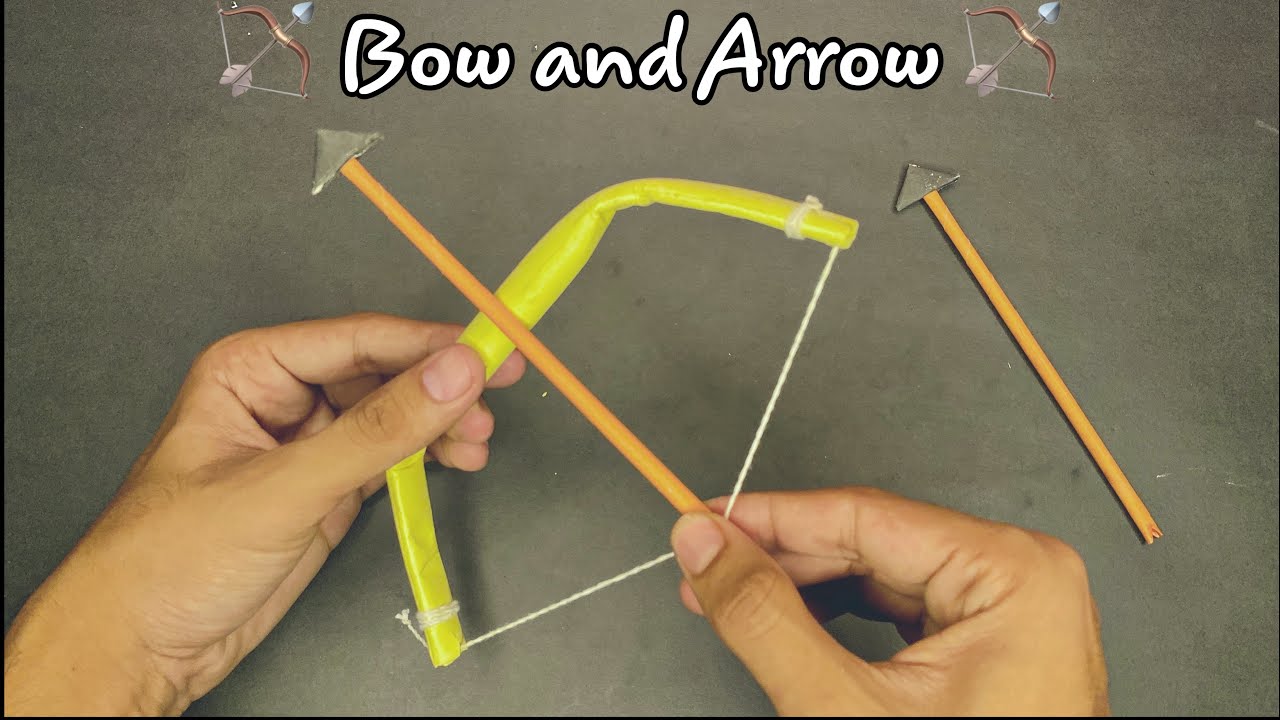 How to make paper Bow and Arrow 🏹 Paper craft | Ashraful crafts - YouTube
