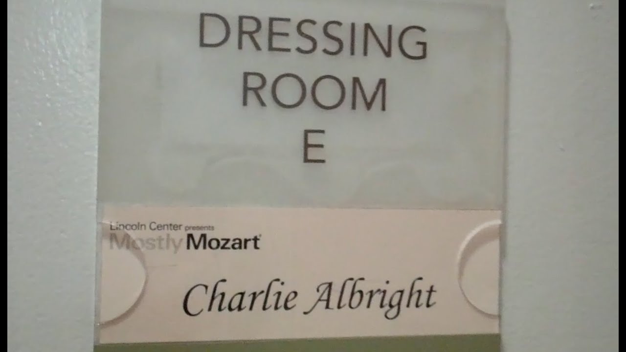 Backstage at Avery Fisher Hall | Charlie Albright Vlog 9 - YouTube