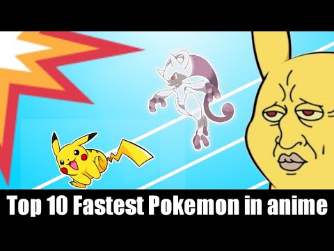 Top 10 fastest Pokemon in anime - YouTube