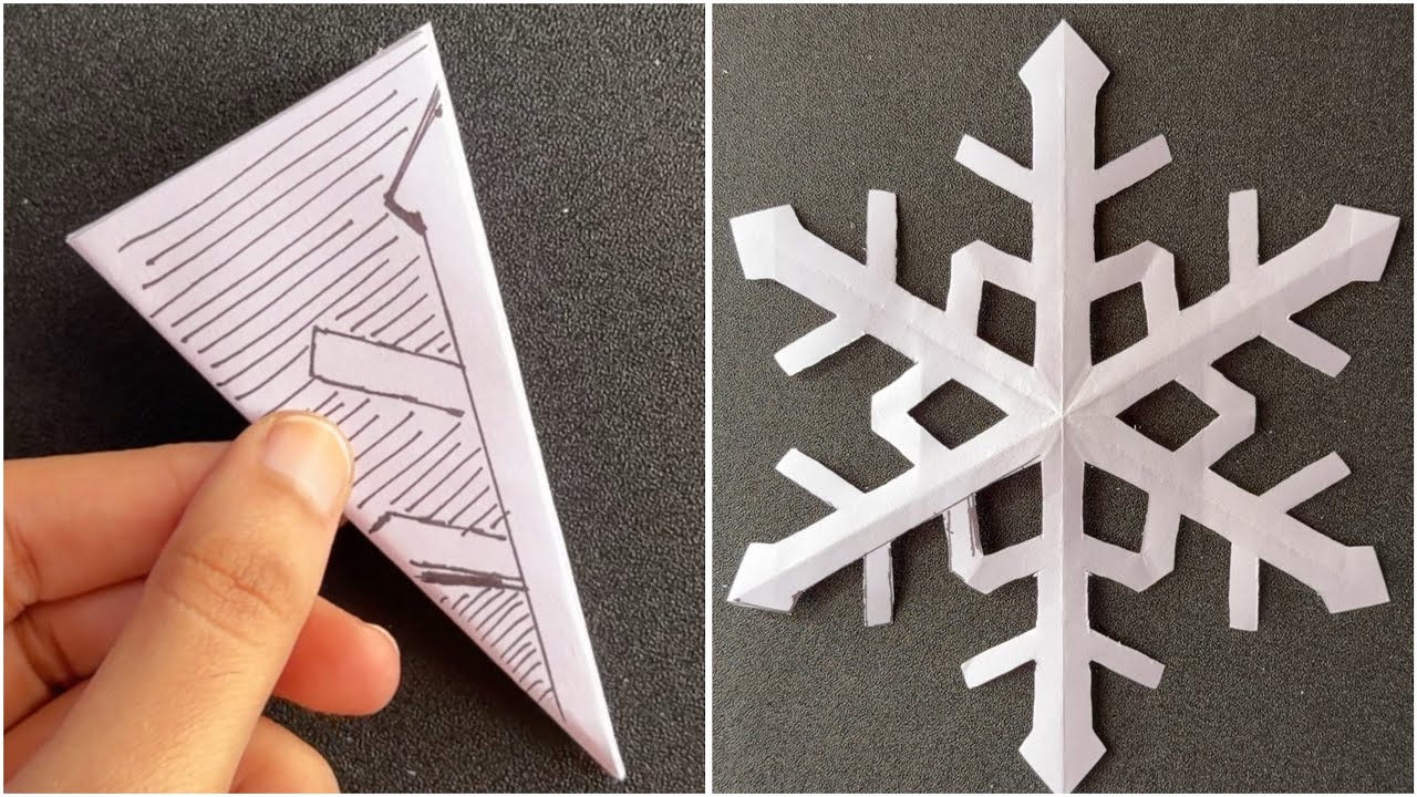 DIY Christmas decoration Ideas / Paper Snowflake / Easy 3D snowflake # ...