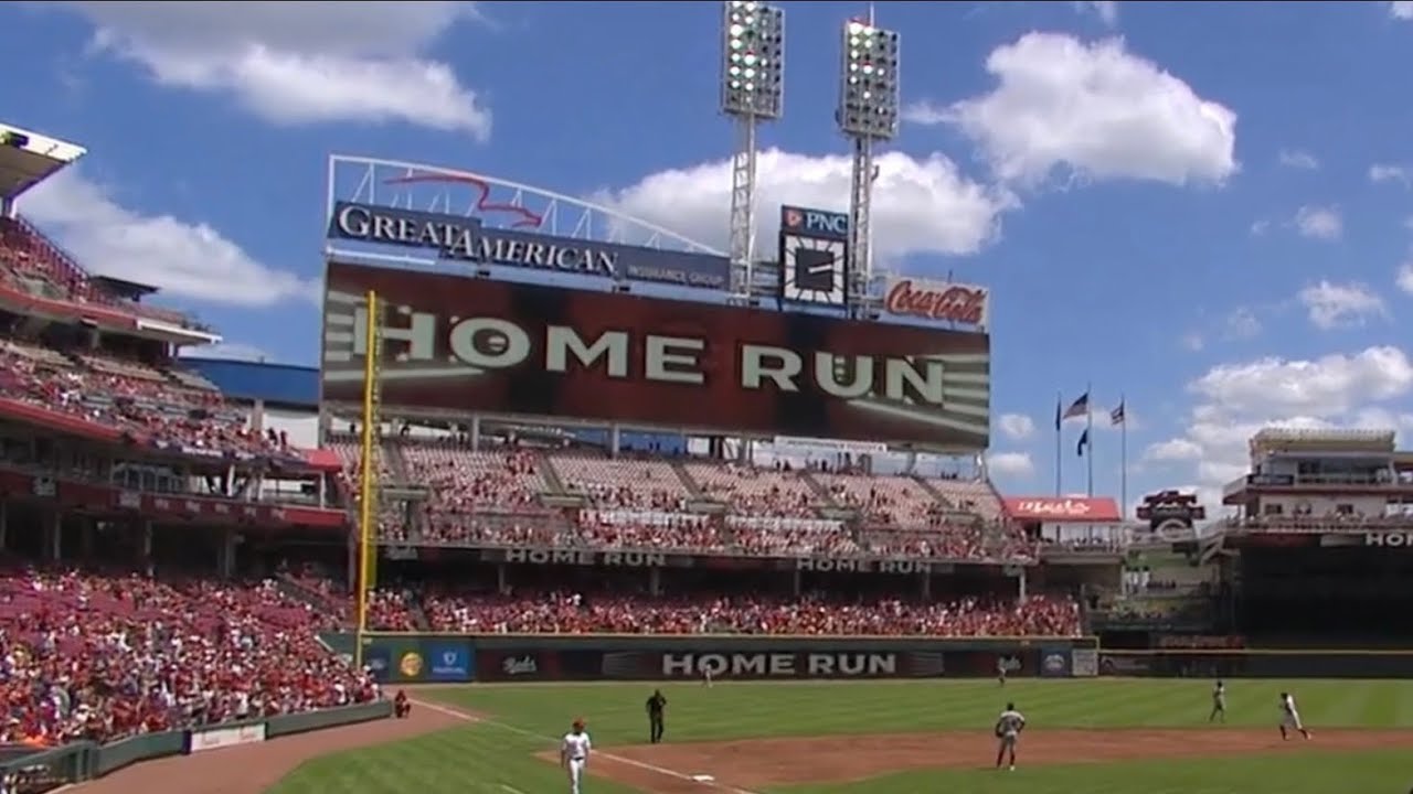 Cincinnati Reds Home Run Fireworks - YouTube