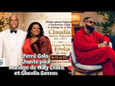 EYINDI 🔴FERRE GOLA CONCERT PRIVE MARIAGE DE CLAUDIA SASSOU ET WILLY ETOKA FALLY BA BENGANI YE🤣🤣