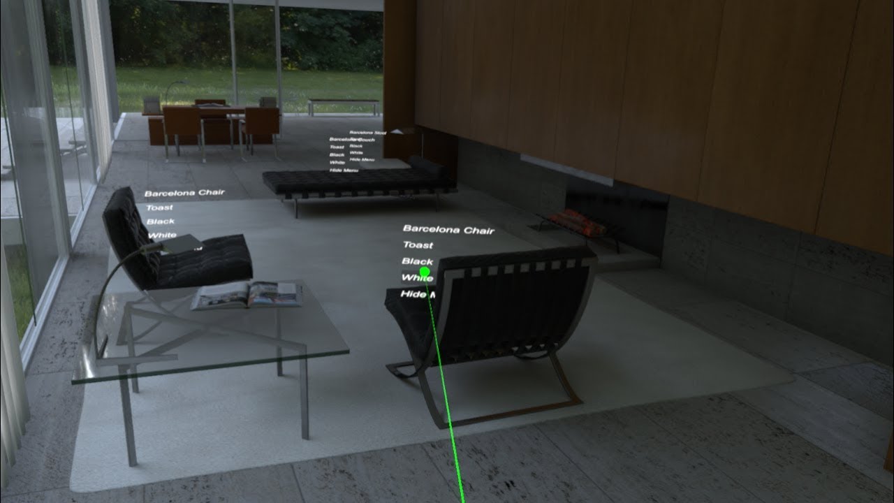 Oneiros - VR interior design material configurator Experience - YouTube
