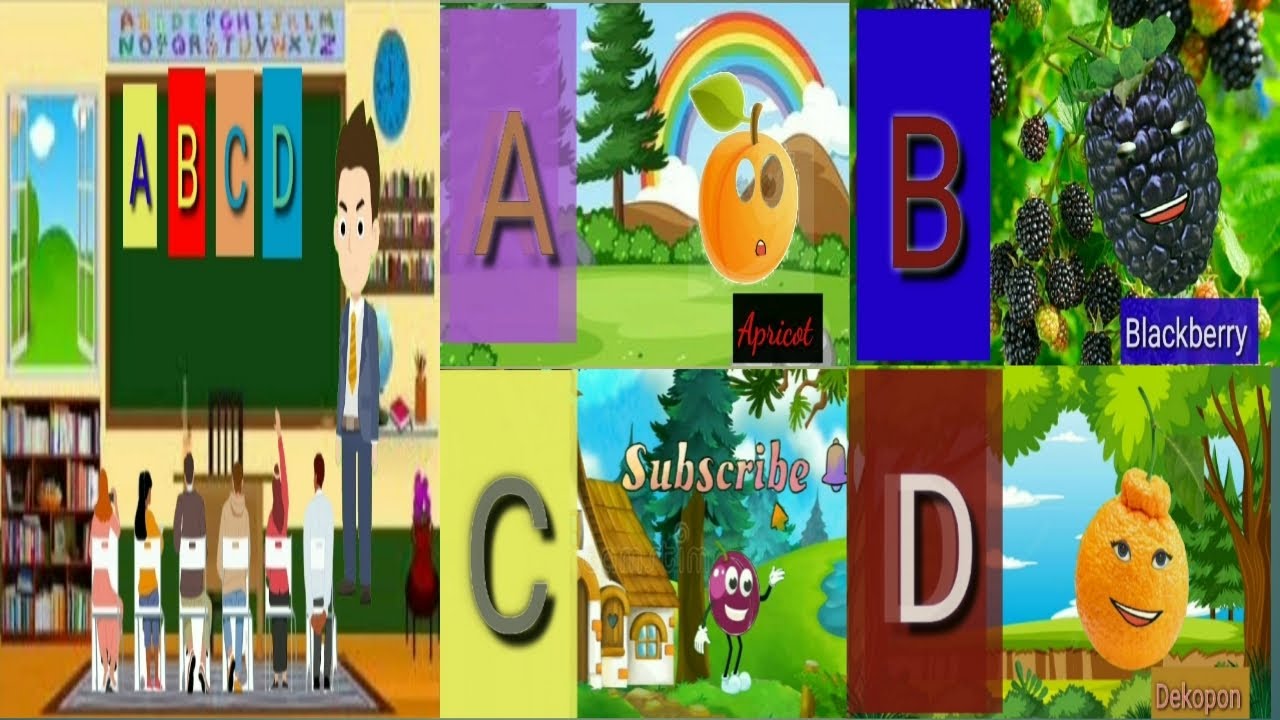 ABCD Talking Fruits with You |Very Interesting Video - YouTube